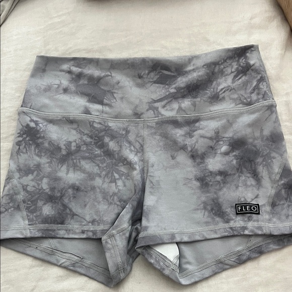 Fleo | Shorts | Fleo Apex Contour In Grey Tyedye | Poshmark